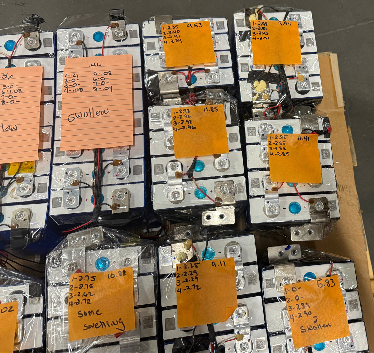 Pallet of 50-100ah LiFePO4 Prismatic Cells - 10.08kWh – Battery Hookup