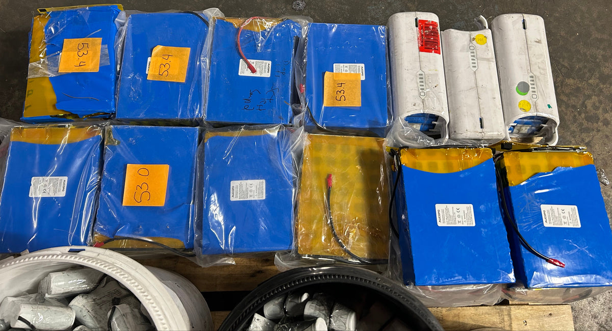 334 Pounds of Mixed LiFePO4 – Battery Hookup