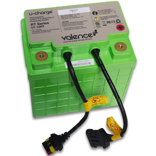 Valence U1-12RT LifePo4 12/24/36/48V 40Ah 512wh - With Cables – Battery ...