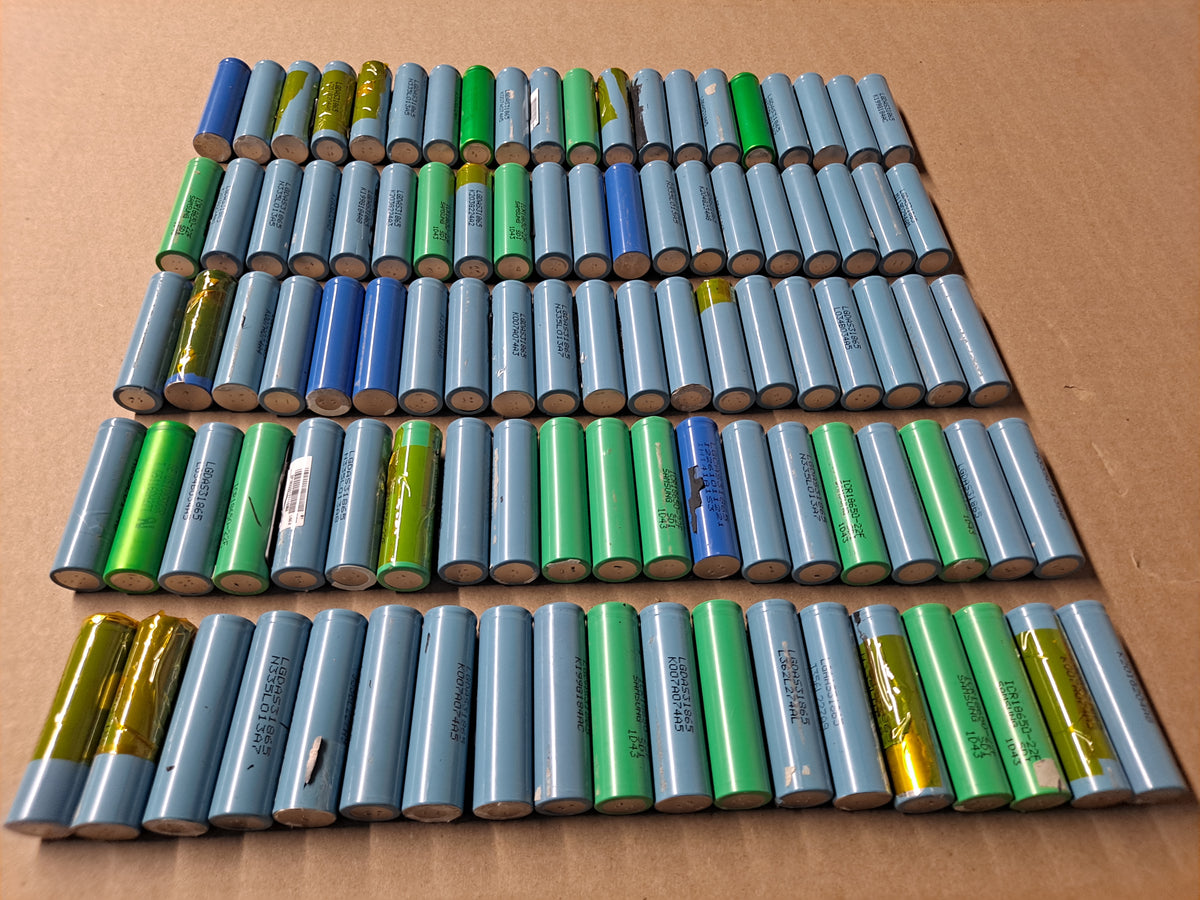 FULL CASE OF 243 18650 CELLS IN MODEM BATTERIES – Battery Hookup
