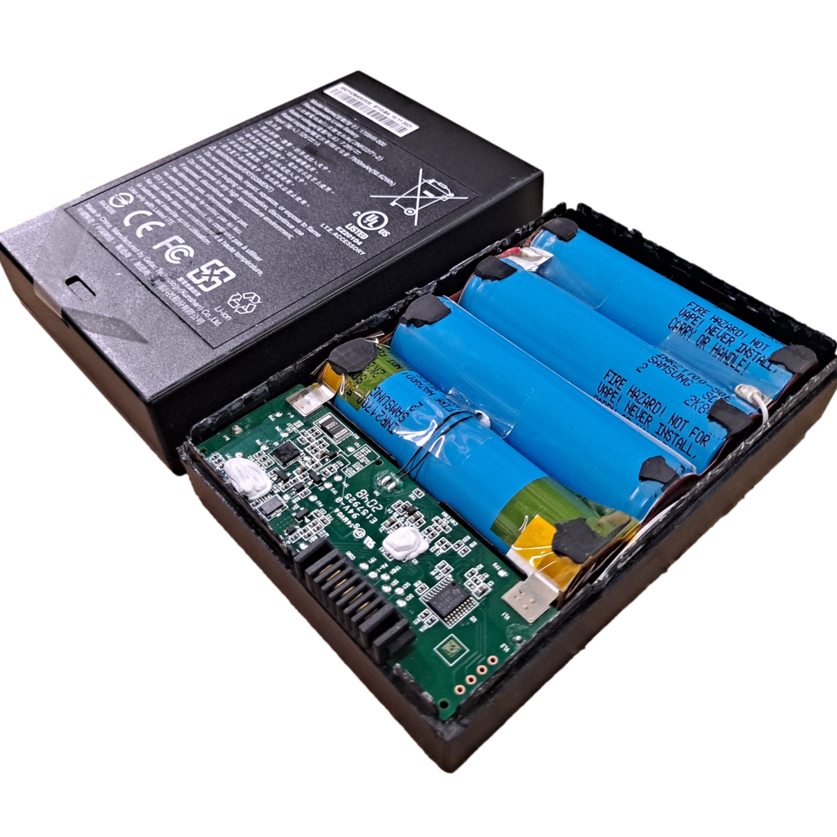 Module with 4x 21700 3.6v 4900mah Cells – Battery Hookup